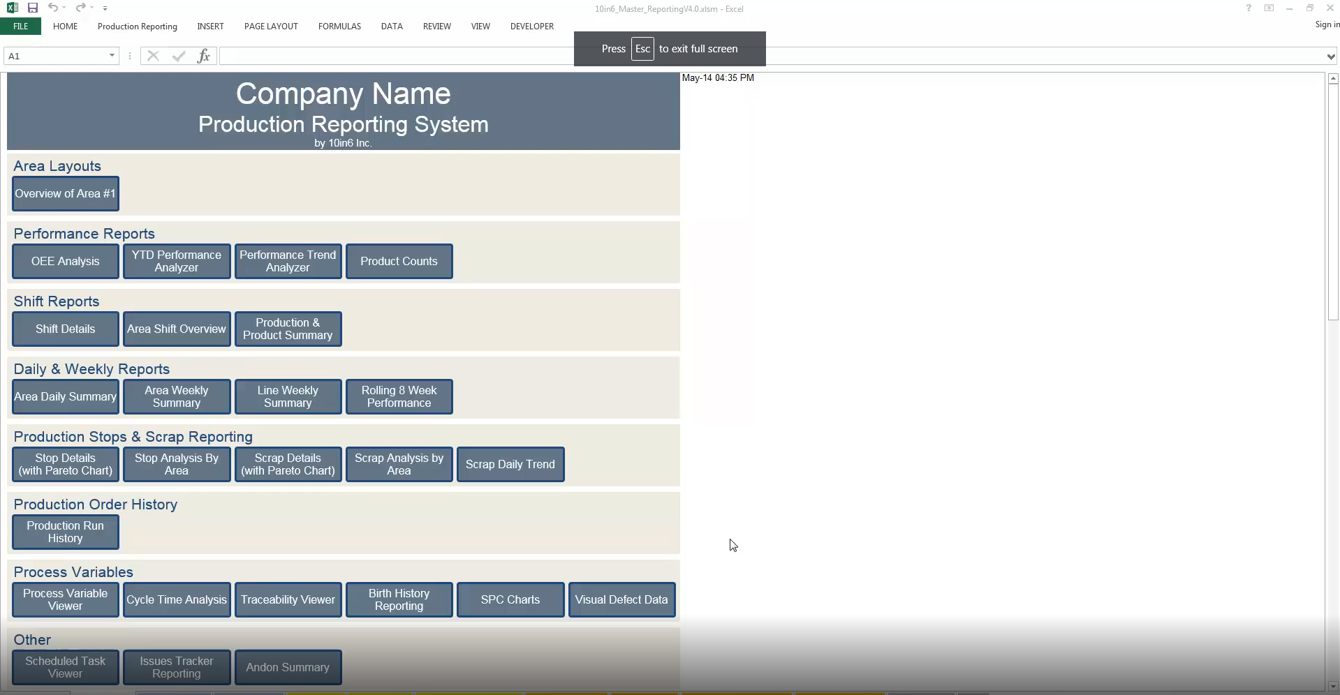 Reporting - Visual Defect Reporting | 10in6 Inc.