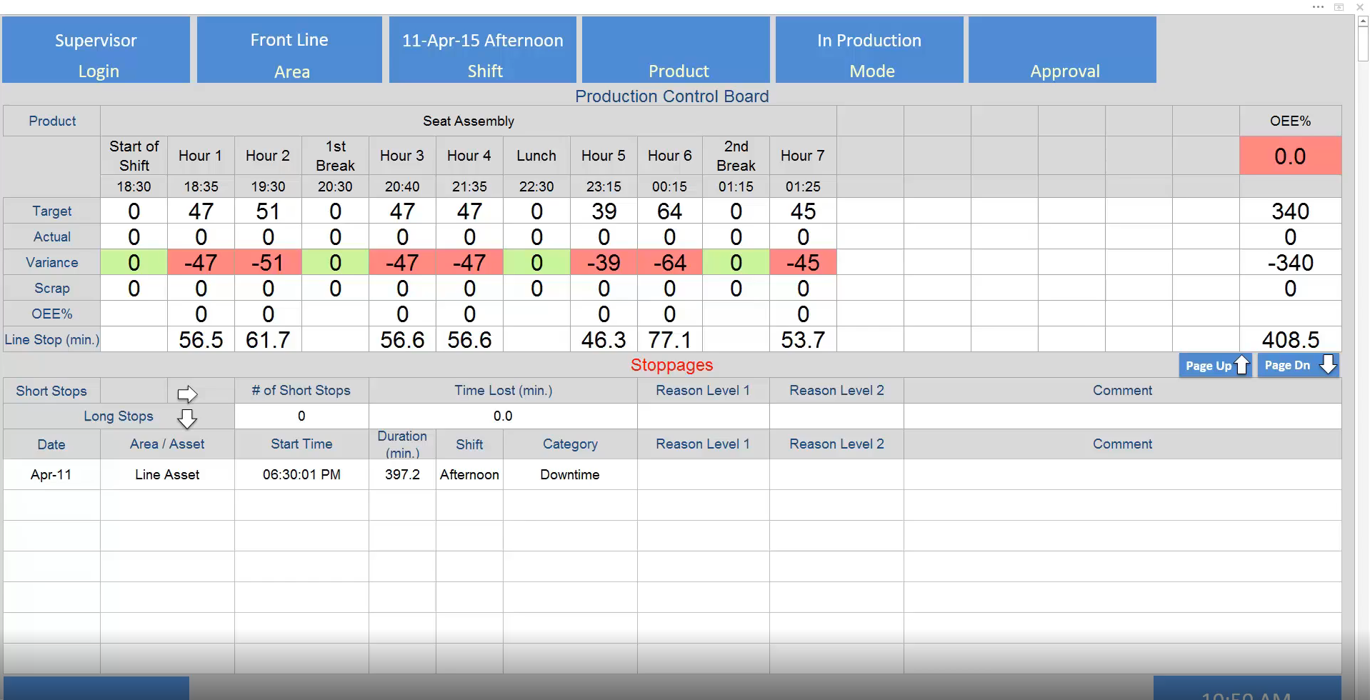 Visual Defect Entry | 10in6 Inc.